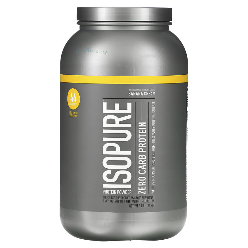 Isopure Zero Carb Protein Powder Banana Cream 1.36 kg