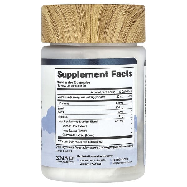 Snap Supplements Sleep Complex Melatonin 60 viên