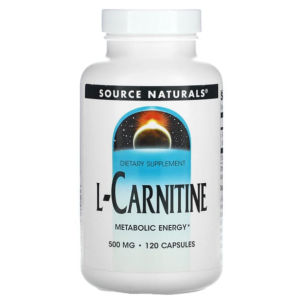 L-Carnitine 500mg Source Naturals - Hỗ trợ sức khỏe tim mạch