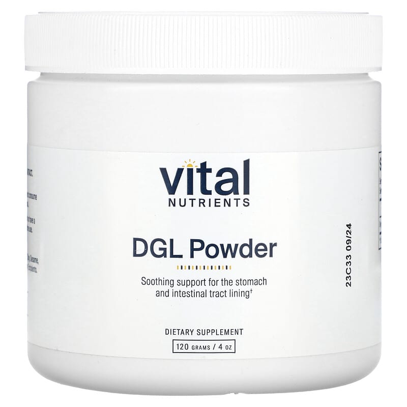 Bột DGL Vital Nutrients 120g - Hỗ trợ tiêu hóa hiệu quả